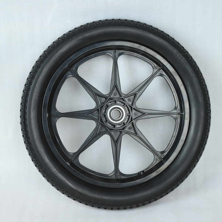 8 Spokes Bike Trailer Plastic Wheel 20" - Durable & Versatile