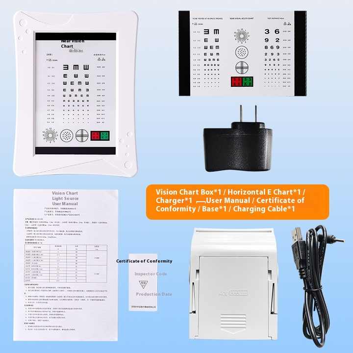 Visual Acuity Chart Lcd Eye Test Acuity Chart Medical LED Visual Chart ...