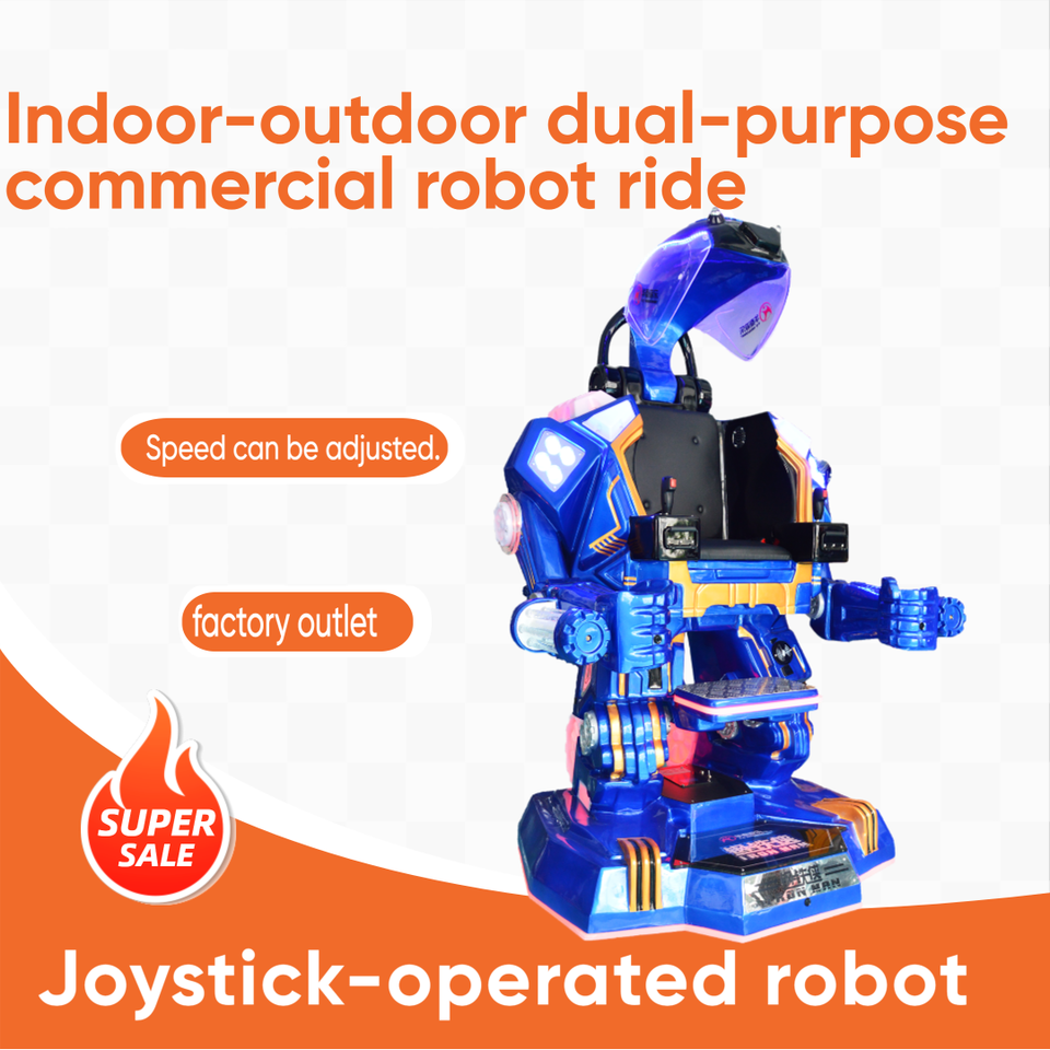 Two-Person Fiberglass Walking Robot Ride for Adventure Park & Playhouse ...