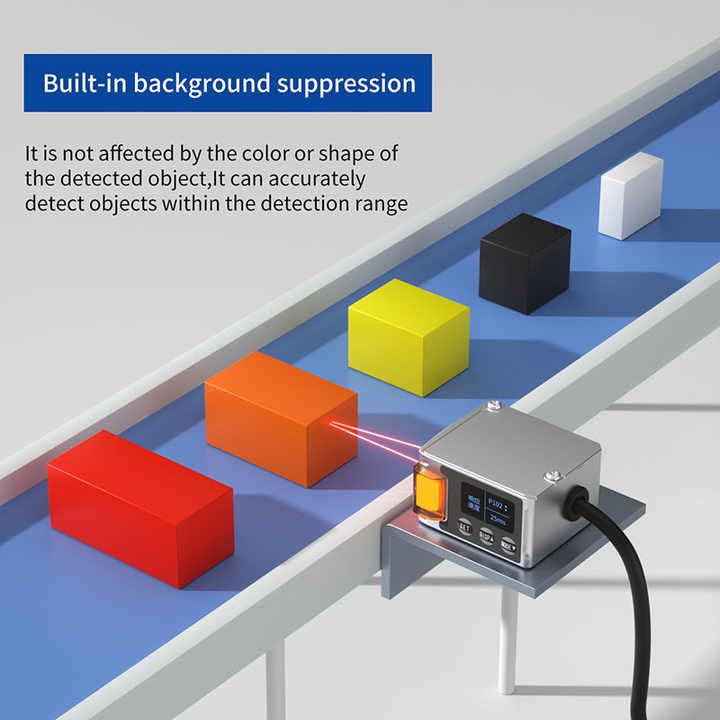 FUWEI FLRS-500-RS485 Long-Range Laser Distance Measuring Displacement Sensor Optical Analog 485 ...