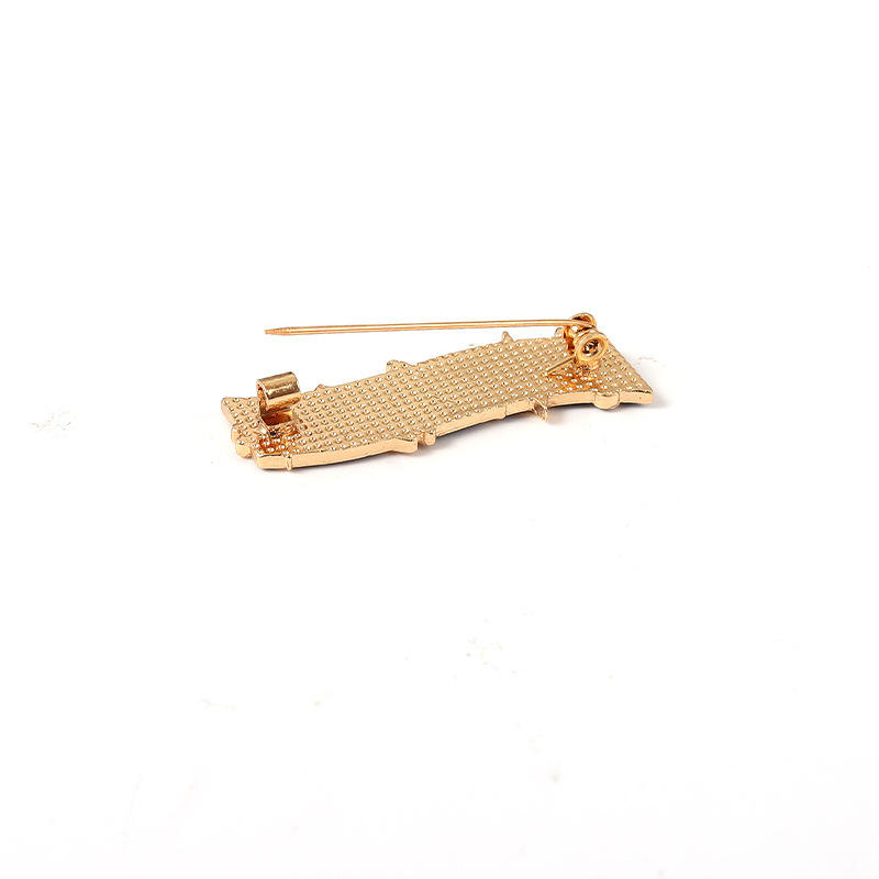 Cartoon Creative Cat Piano Zinc Alloy Brooch Badge-Elegant Note Music ...