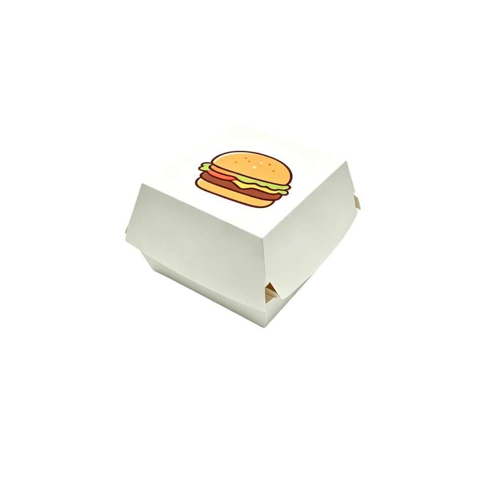 Eco-Friendly Biodegradable Paper Burger Boxes Disposable Compostable ...