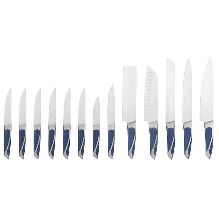 JJ Professional OEM&ODM13-Piece Chef 3Cr13 Stainless Steel Knife Set ...