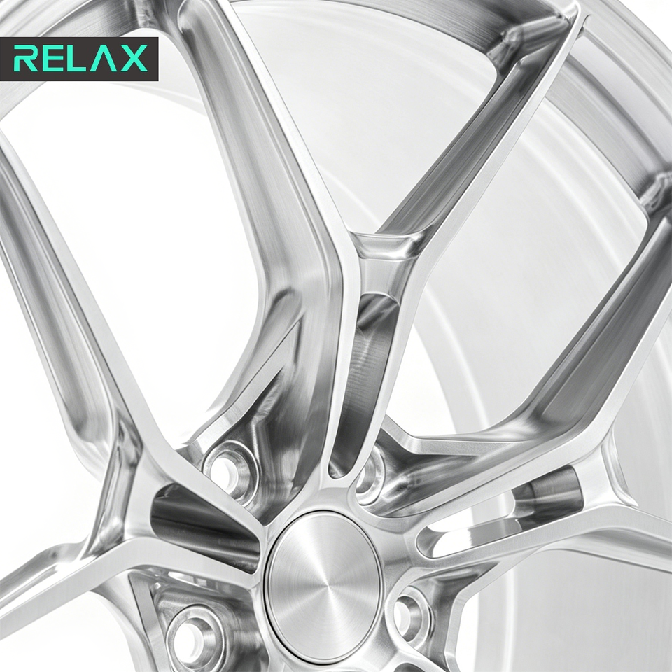 2026 1 Piece Custom Forged Wheels Transparent Brushed Silver Aluminum ...