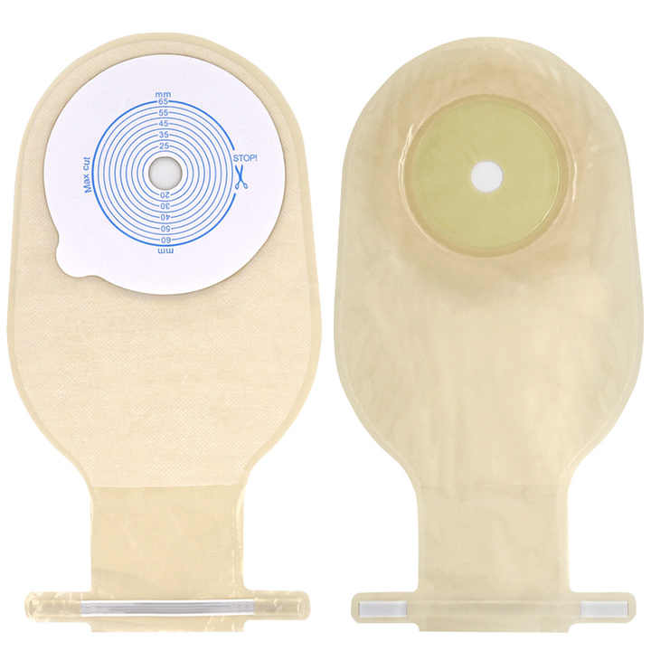 Disposable Medical Adult Open Stoma Clip-in Type 50mm-75mm Ostomy Bag ...