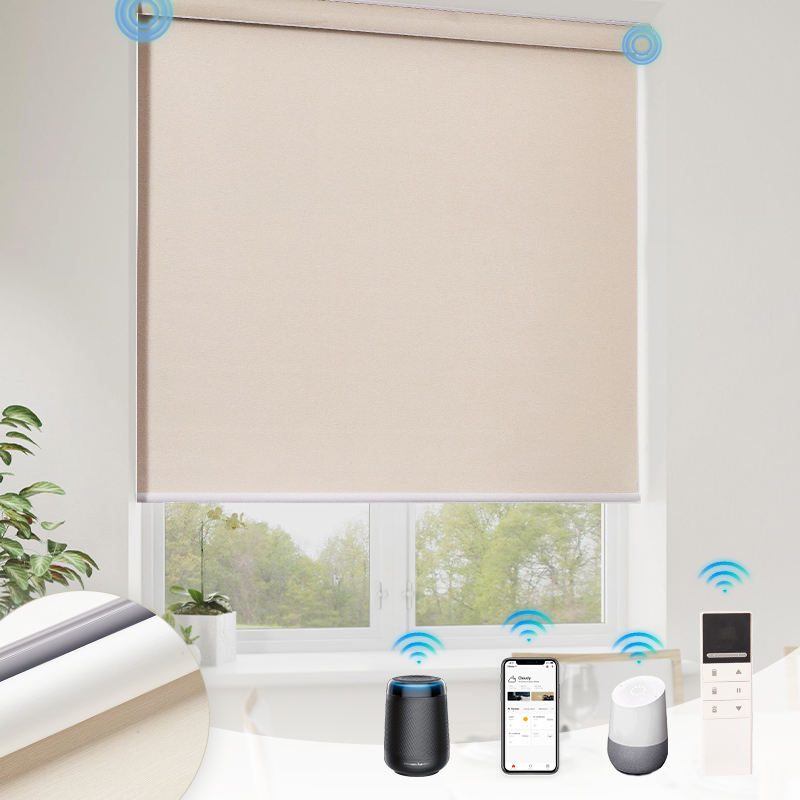 Smart Cordless Roller Blinds Remote Control Roller Blinds for Windows ...