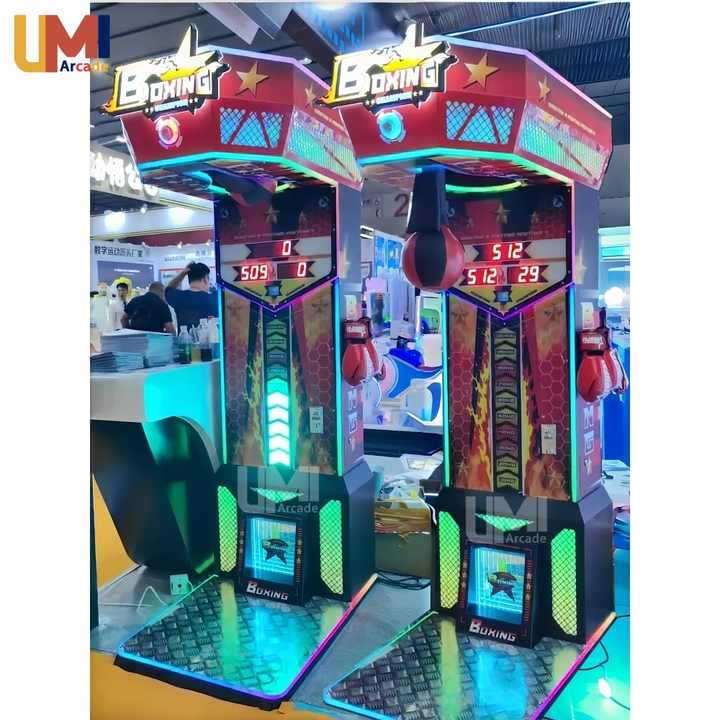 Coin Operated Boxing Arcade Machine with Metal Structure ...