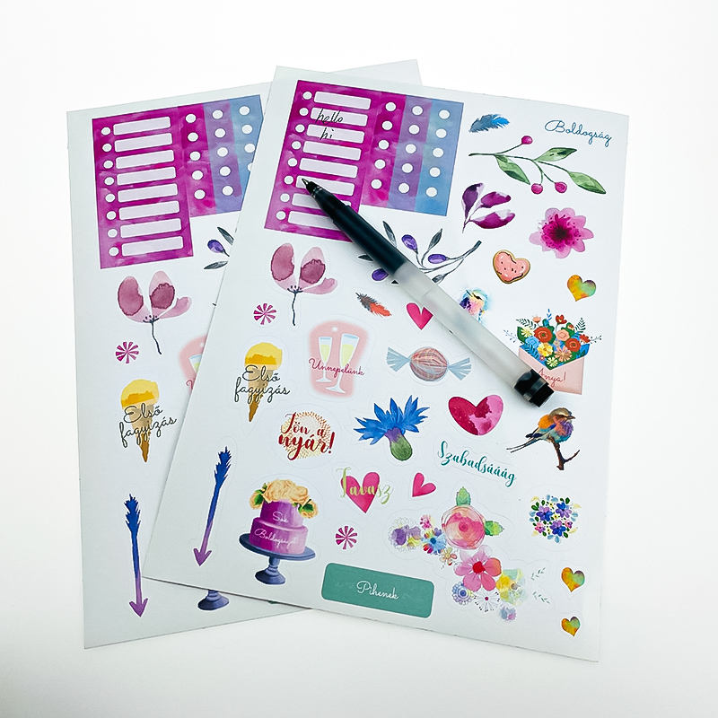 Custom Design Planner Stickers Sheets Set Kiss Cut Adhesive Graffiti ...