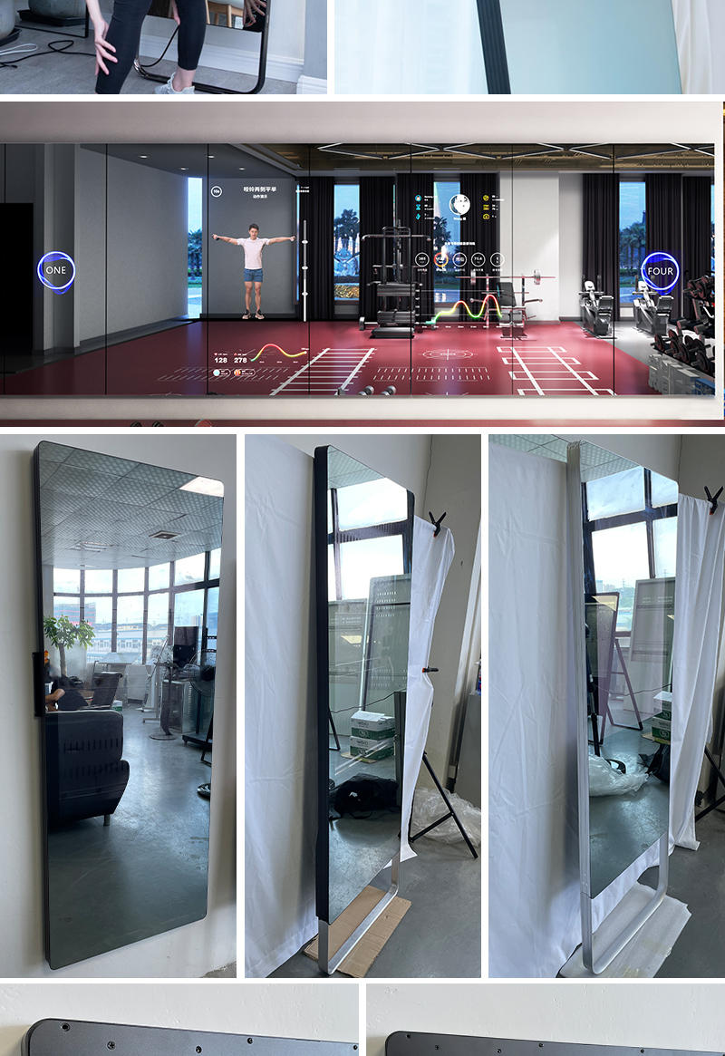 Smart Home Sports Mirror Sports Android Smart Fitness Mirror AI ...