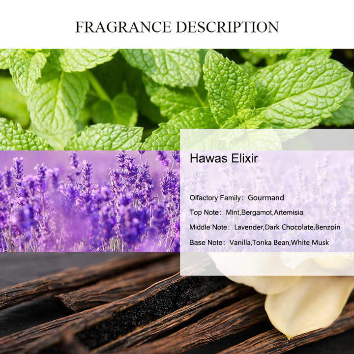 UNIQUE AROMA Hawas Elixir Perfume Oil Luxury Natural Lavender Waterless ...