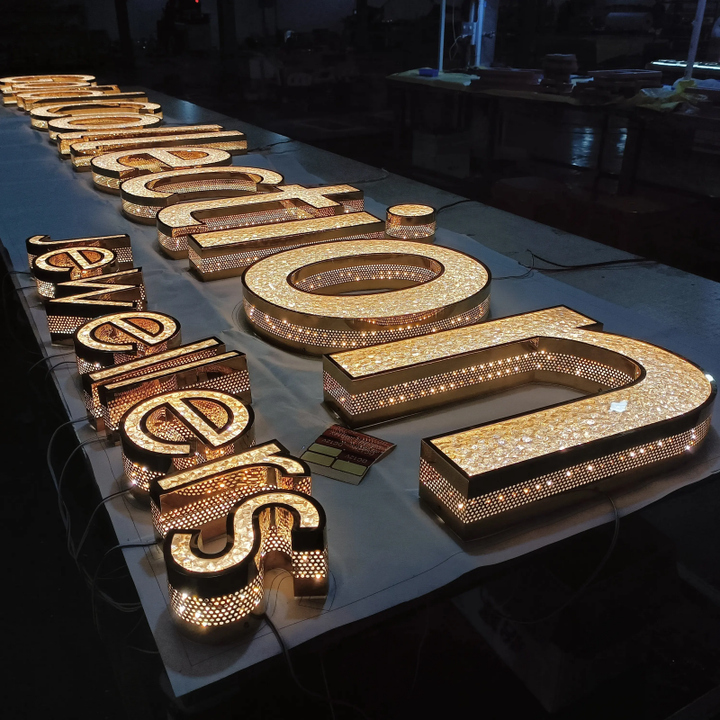 Custom LED Hanging Sign for Events Weddings 3d Acrylic Fronlit Letters ...