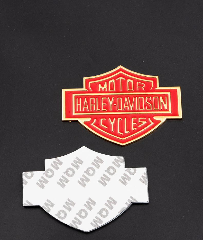 Tefu motorcycle stickers punk skull metal logo personality modified ...