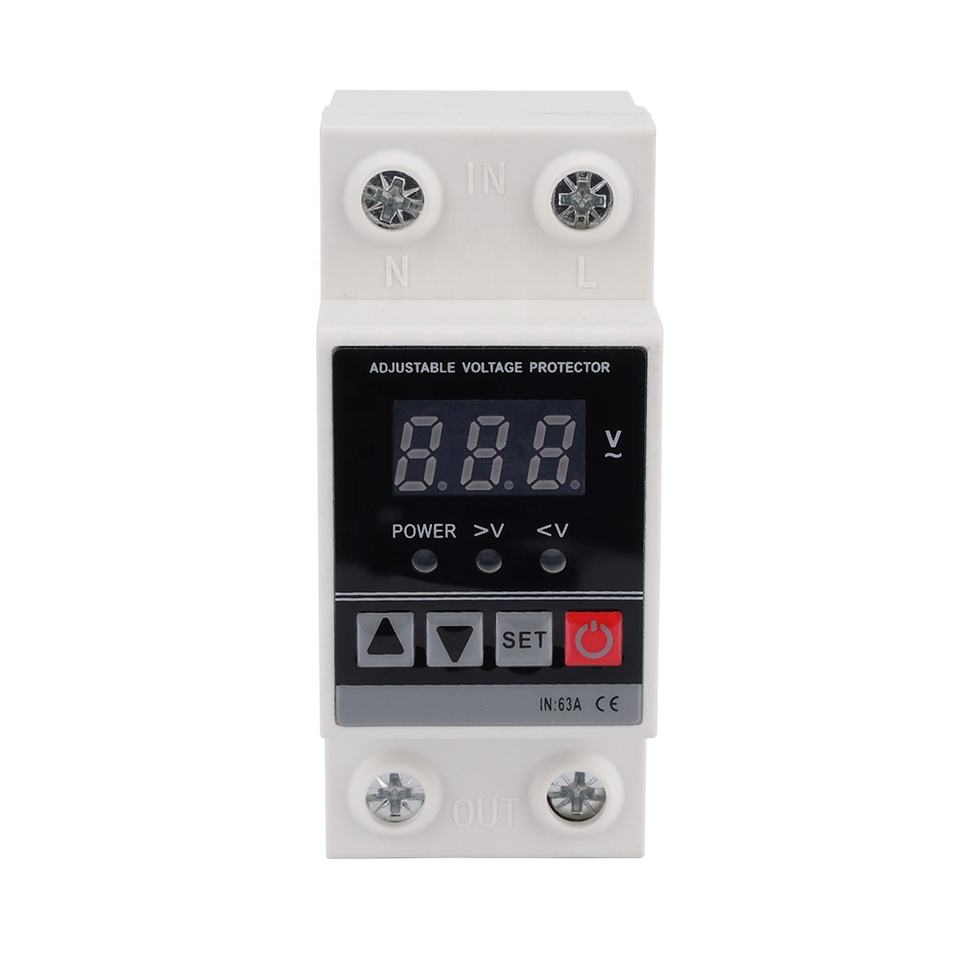 Voltage Protector 63A Voltage Current Stabilizer Voltmeter for Safe and ...