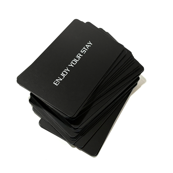 Custom Personalized UV Printed Black Matte Finishing RFID Smart Card
