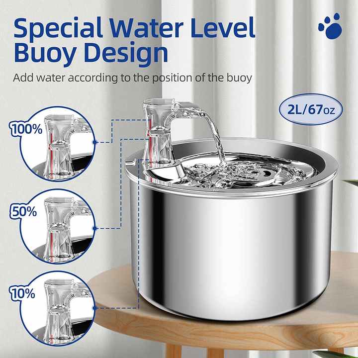 Smart Pet Water Fountain - 2L Automatic Induction USB