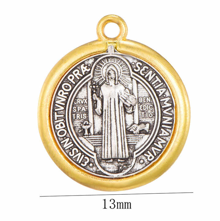 Wholesale Religious Charms for Necklace - Vintage Gold