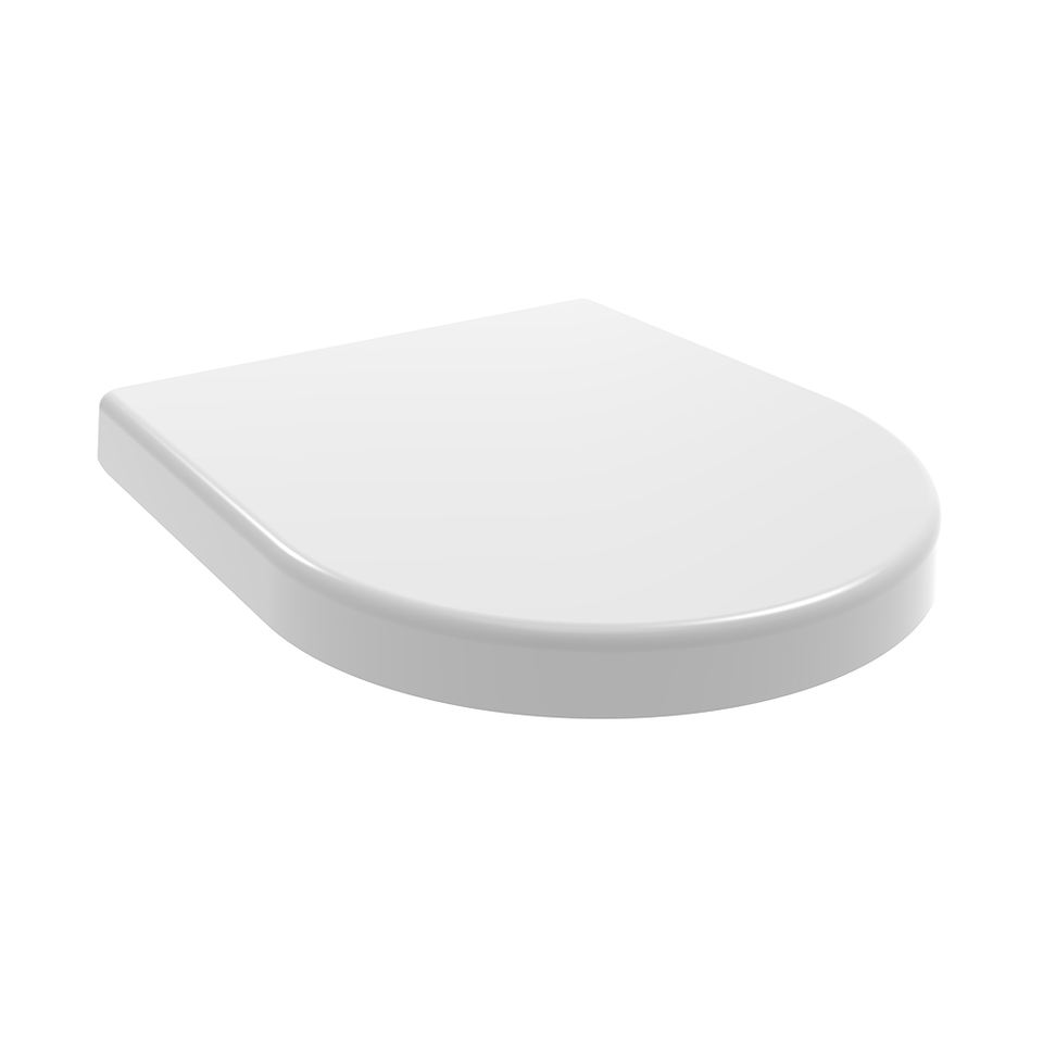 SU041 Modern UF Duroplast Slow-Close Cover White Soft-Close Anti ...