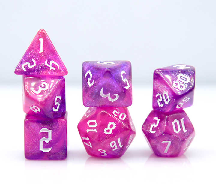 New Style Hot Sale Factory Custom Made D20 Acrylic Dice Set Pearl ...
