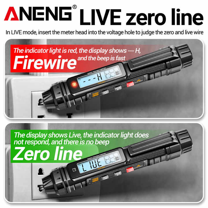 Aneng A3005 Digital Multimeter Tester 4000 Counts Ac/dc Voltage ...