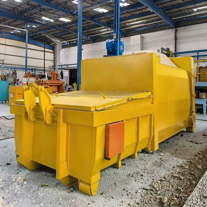 All-in-one Portable Garbage Compactor Hydraulic Commercial Garbage ...