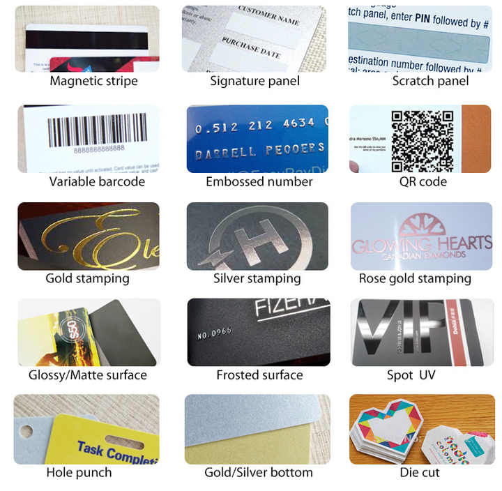 Custom Offset Printing Plastic QR Code Card PVC Gift Loyalty Barcode Card