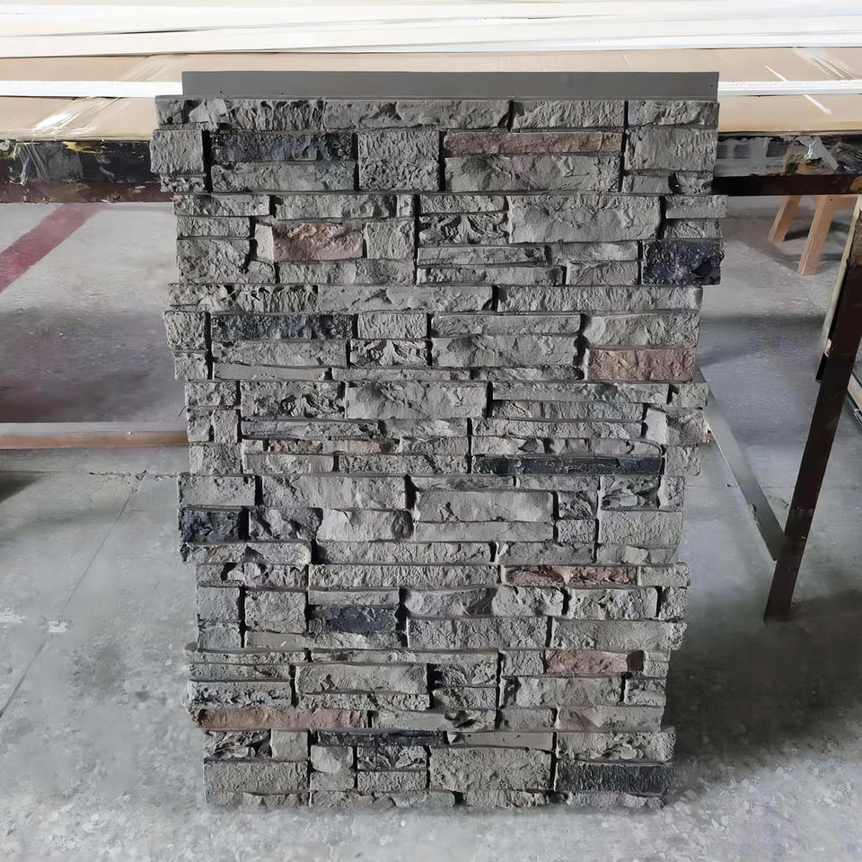 Artificial Lightweight PU Stone Wall Panel 3D Polyurethane Modern ...
