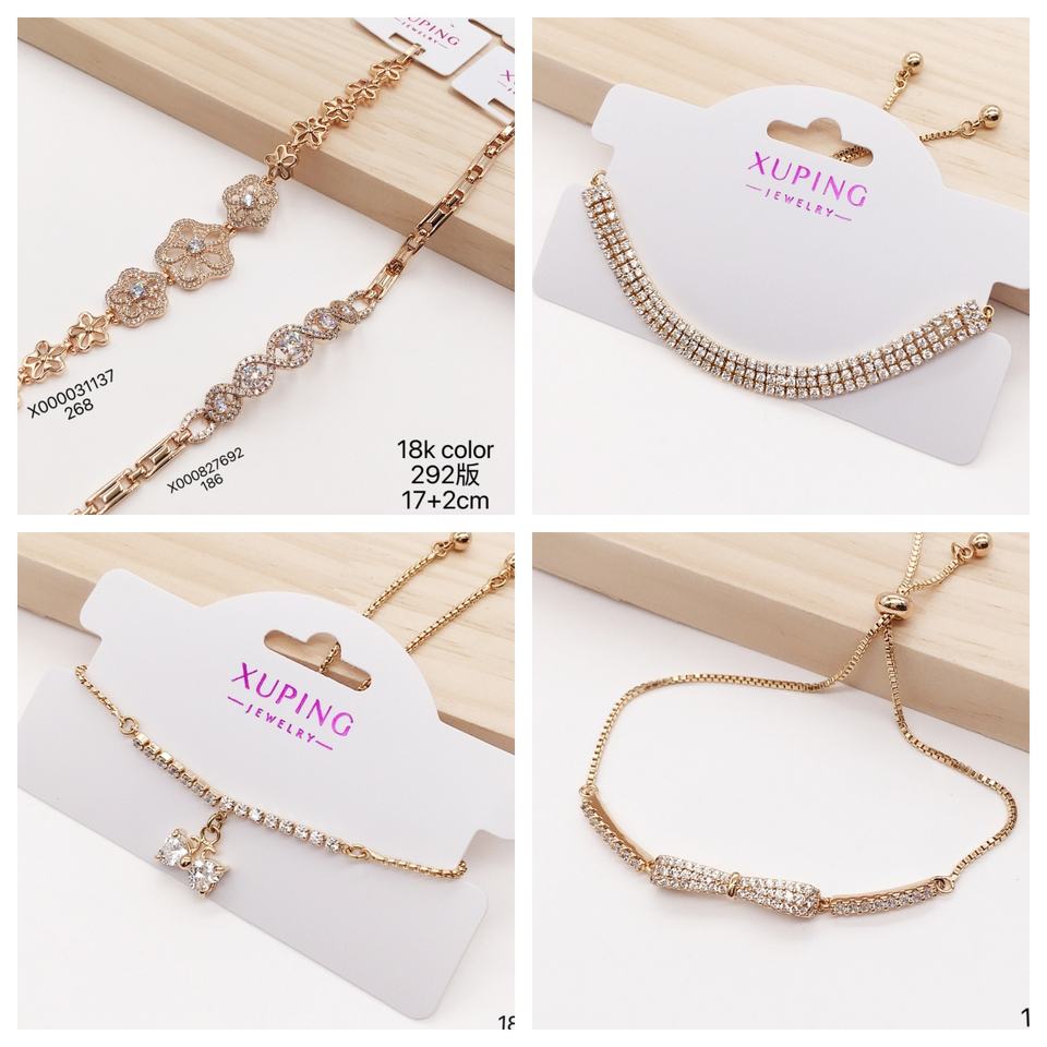 XUPING Jewelry - Fashionable Gold Plated Cubic Zirconia Bracelets