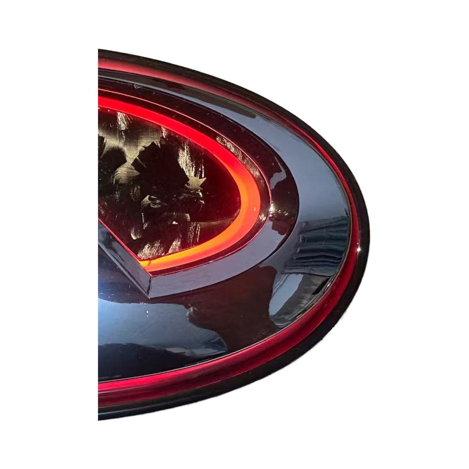 For 2018--2024 Q50 Q50S Forged Carbon Fiber Badge, RGB LED Light Emblem ...