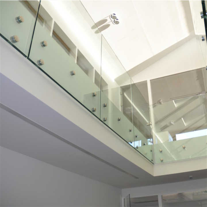 Frameless Tempered Glass Railing/Super Clear Laminated Glass Standoff ...