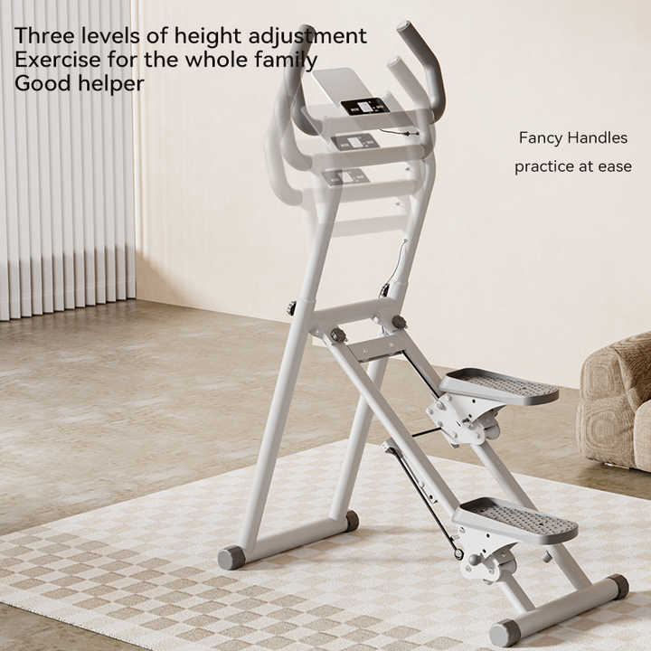 Home Gym Vertical Climber - Adjustable Armrest & Pedal Height