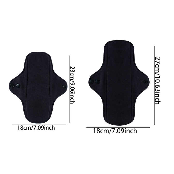Customizable Organic Cotton Menstrual Pads for Girls 18x23cm/18x27cm ...