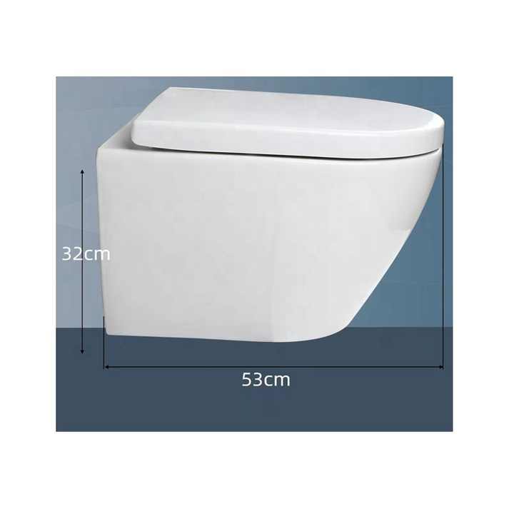 Toilet Complete Set with Wall Hung Toilet & Concealed Cistern