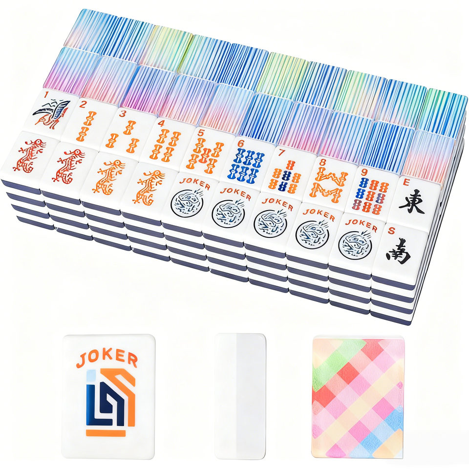 High-End Customizable Acrylic Mahjong Tiles - American Western Style ...