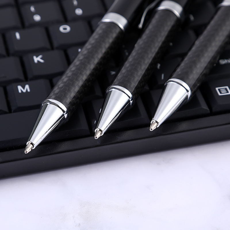 Luxury Heavy logo Customized Metal Roller Ball Pen Carbon Fiber Pen ...
