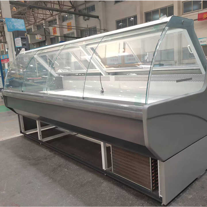 Single-Temperature Meat Cooler Display Refrigerated Showcase for Fresh ...