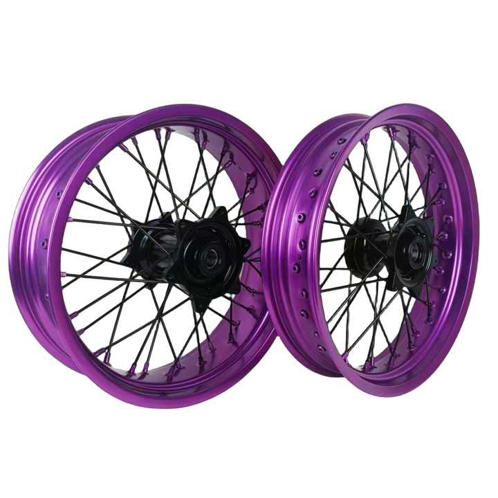 Supermoto Wheels Set Supermotard Wheel 17" 36 Spokes Motorcycle 7075 ...