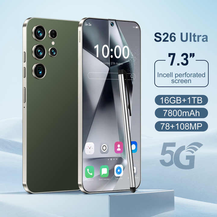 S26 ULTRA 5G French Smart Deca Core Mobile Phone 108MP Rear Camera 7.3 ...