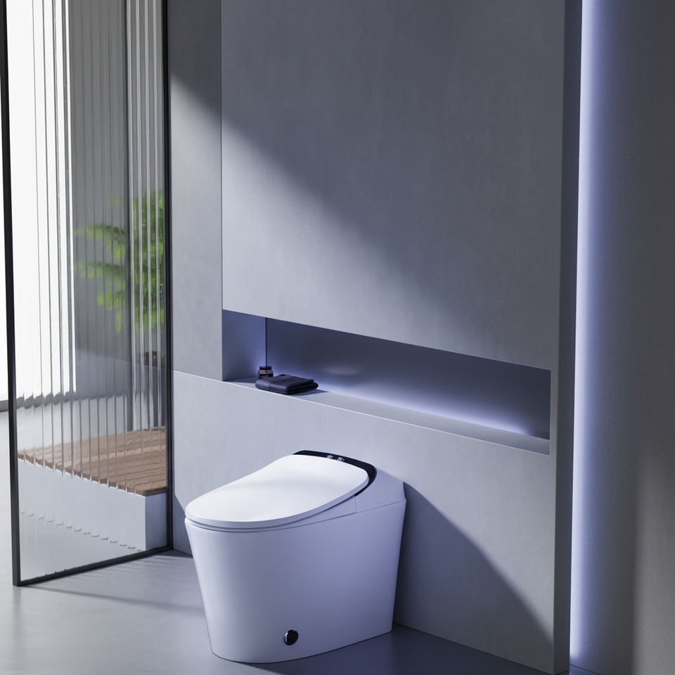 Electric Smart Toilet New Design Floor Mounted Dual-Flush Intelligent ...