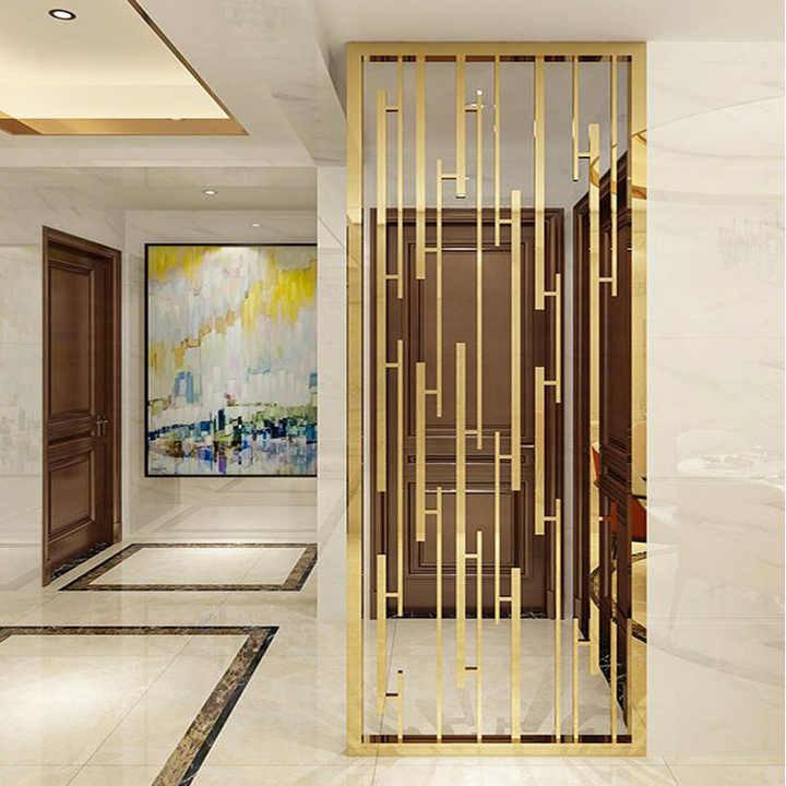High Quality Metal Decorative Partition Stainless Steel Gold Room ...