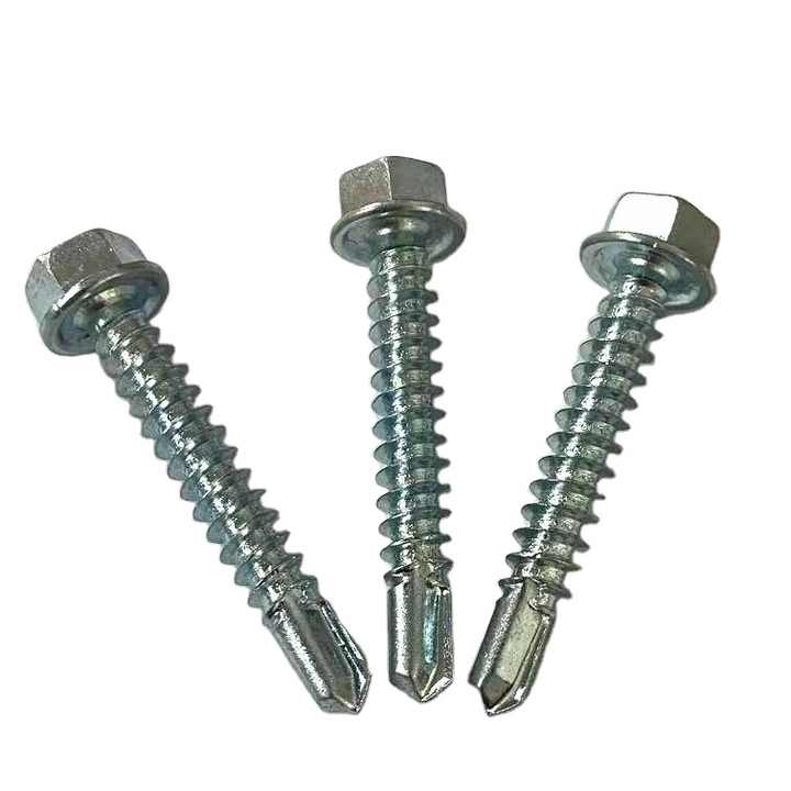 Hex Head C1022A Self Drilling Screw with Blue White Zinc Plated Waterproof| Alibaba.com