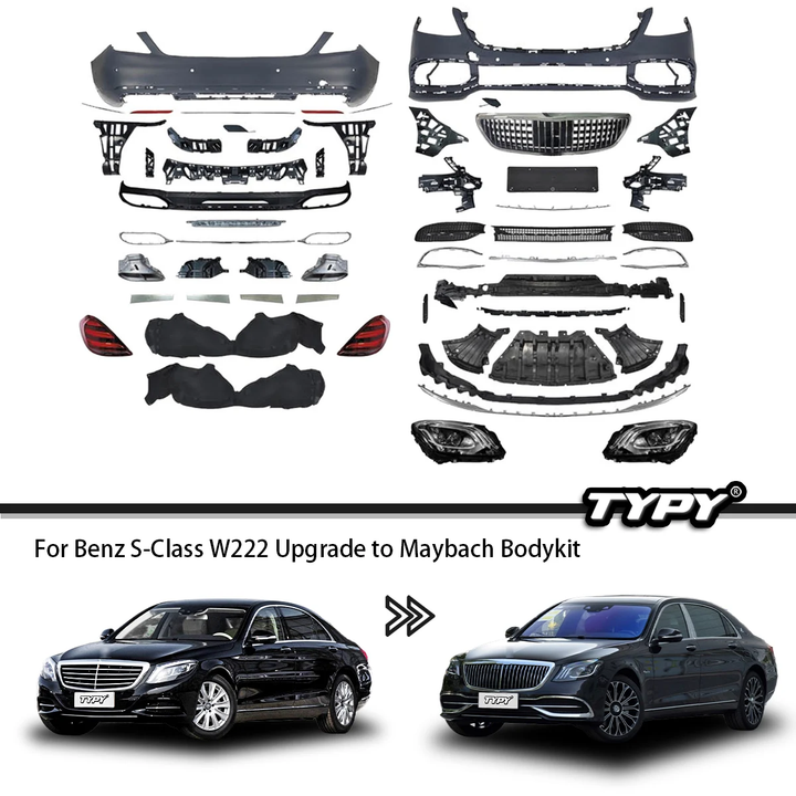 Car Body Kit W222 Modified to S63 S65 Maybach for Mercedes-Benz S-Class ...