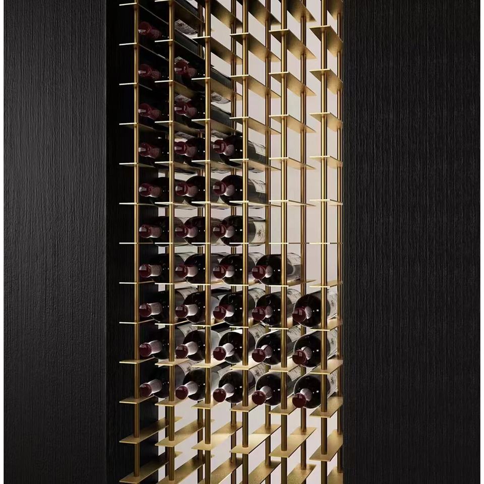 Modern Luxury Stainless Steel Revolving Wine Bottle Rack Home Furniture ...