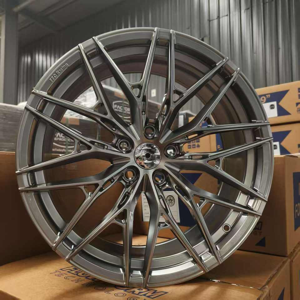 Custom Wholesale FFC Forged PCD Alloy Wheels - Black Silver Edge ...