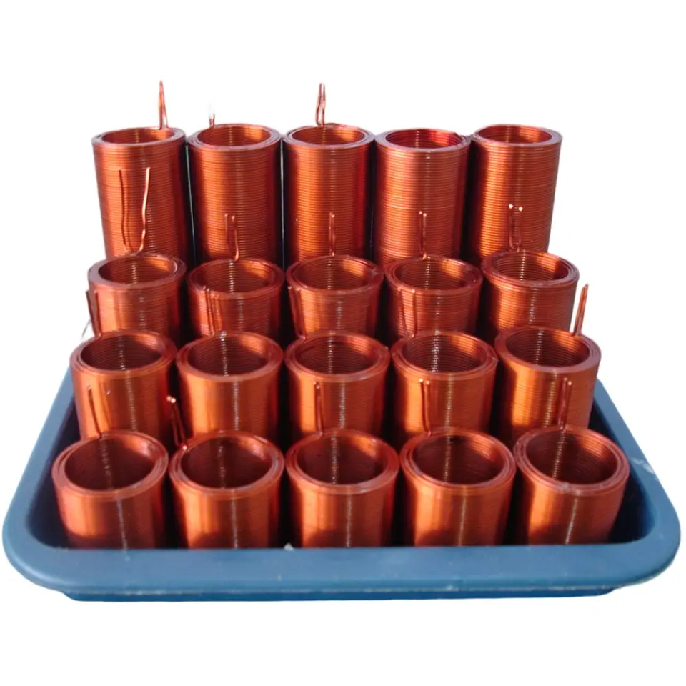 Custom Winding High Power Self Bonded Flat Copper Wire Air Core ...