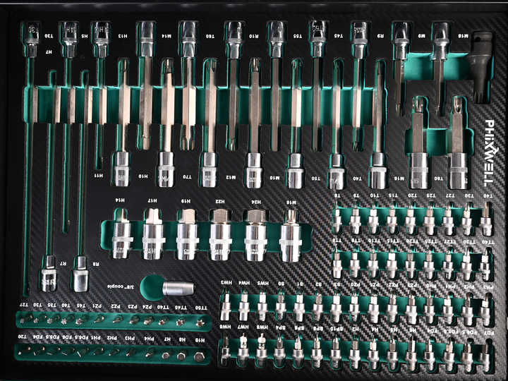 XT-007 Tool Cabinet - 258PCS Professional Tool Sets Box
