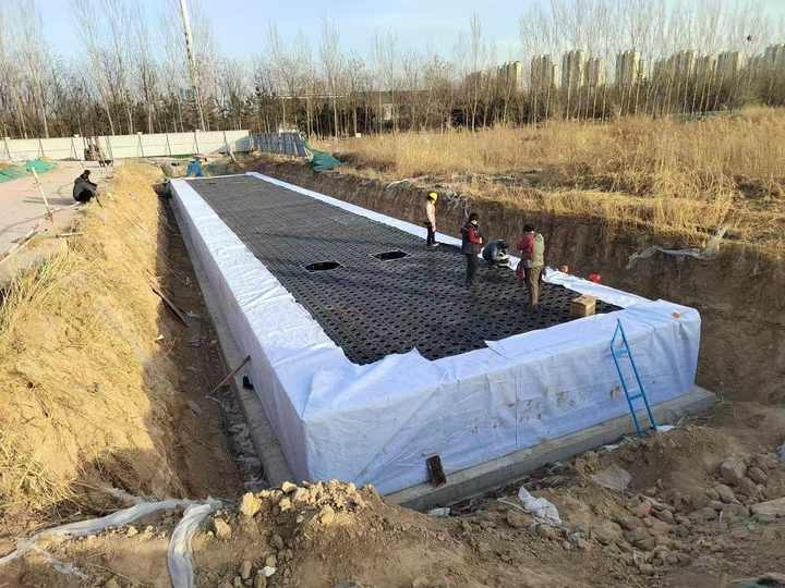 Heavy Duty Driveway Infiltration Detention Modular tank with Load Bear ...
