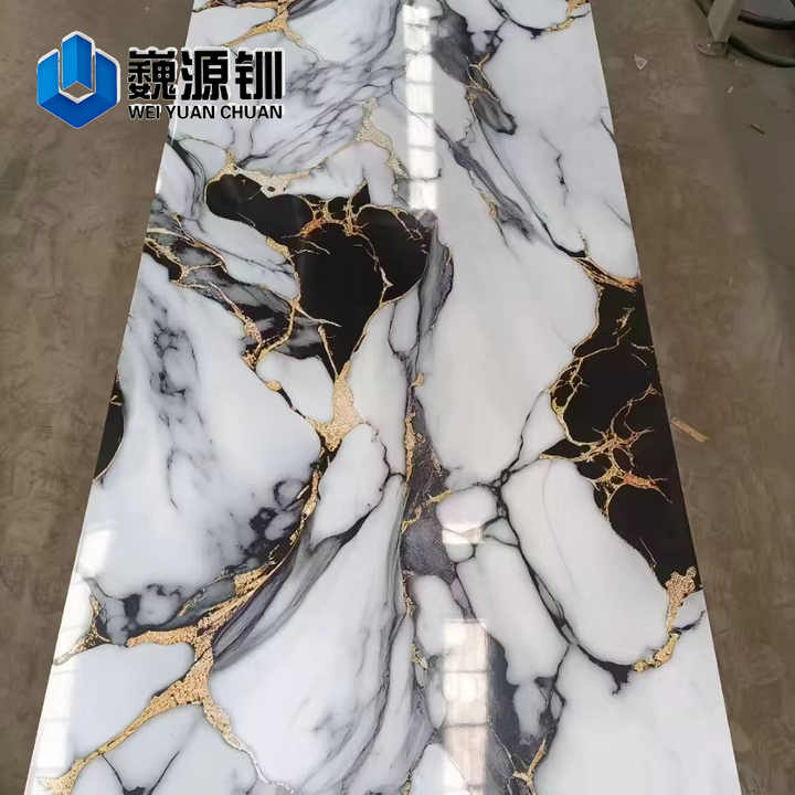 Wyc Factory Direct Veneer Interior Wall Panels Pvc Marble Slab ...