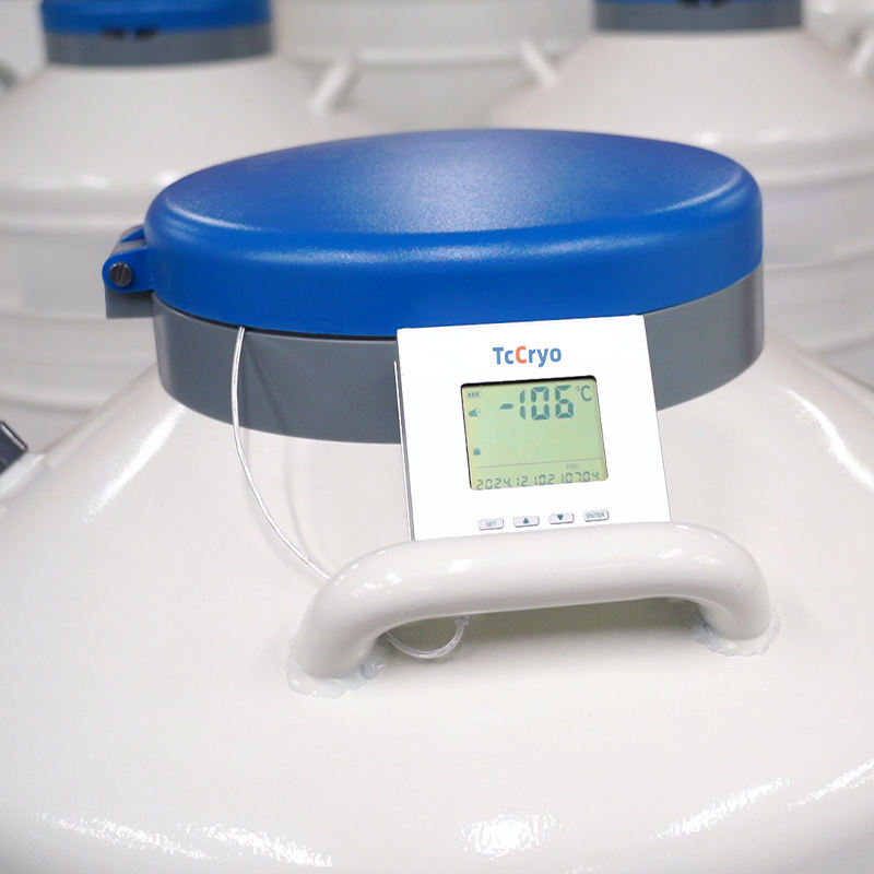 YDS Cryogenic Cell Storage Tank Liquid Nitrogen Bucket Strong 125mm LN2 ...