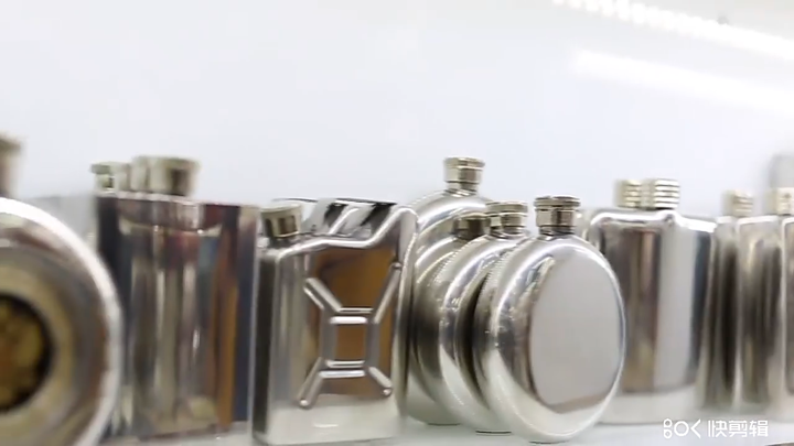 5oz Stainless Steel Round Hip Flask, Whisky ,Liquor Flask with Window ...