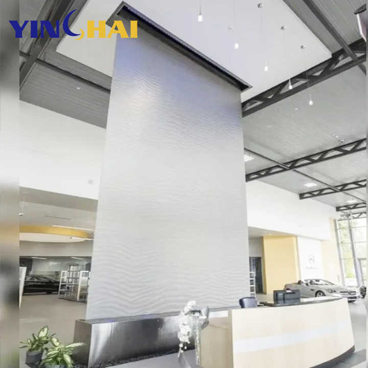 Custom Large Size Waterfall Pool Water Curtain Outdoor Metal Mesh Water ...